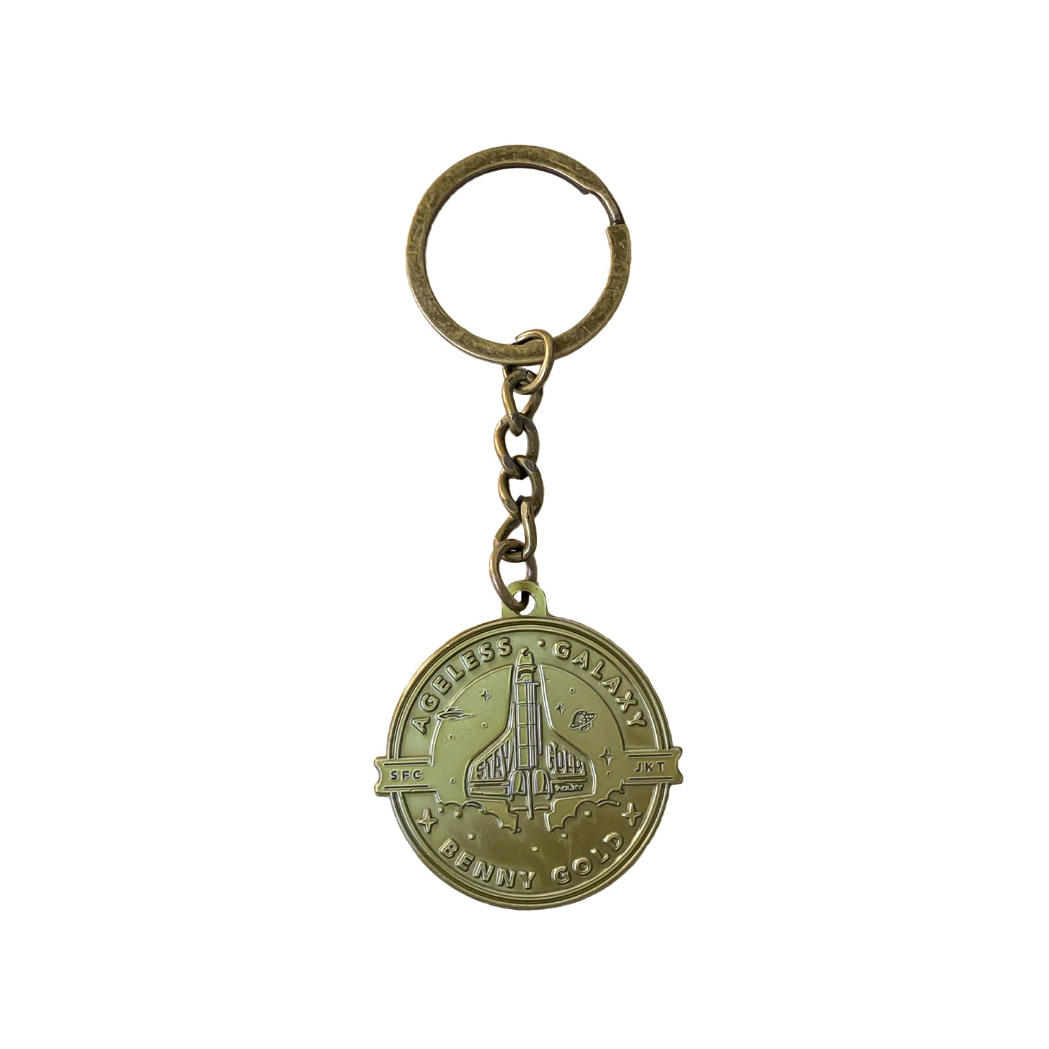 Lift Off & Stay Gold Keychain
